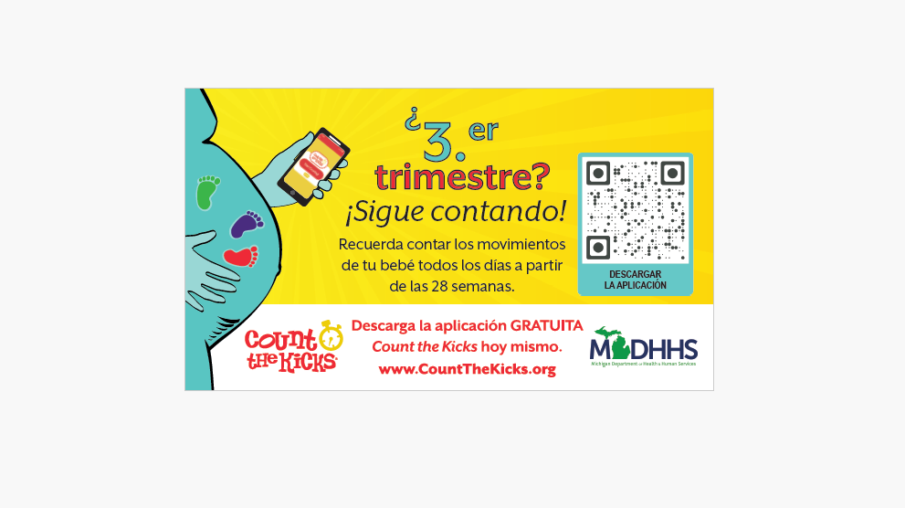 Count the Kicks Magnets (Spanish) - MI - Count the Kicks