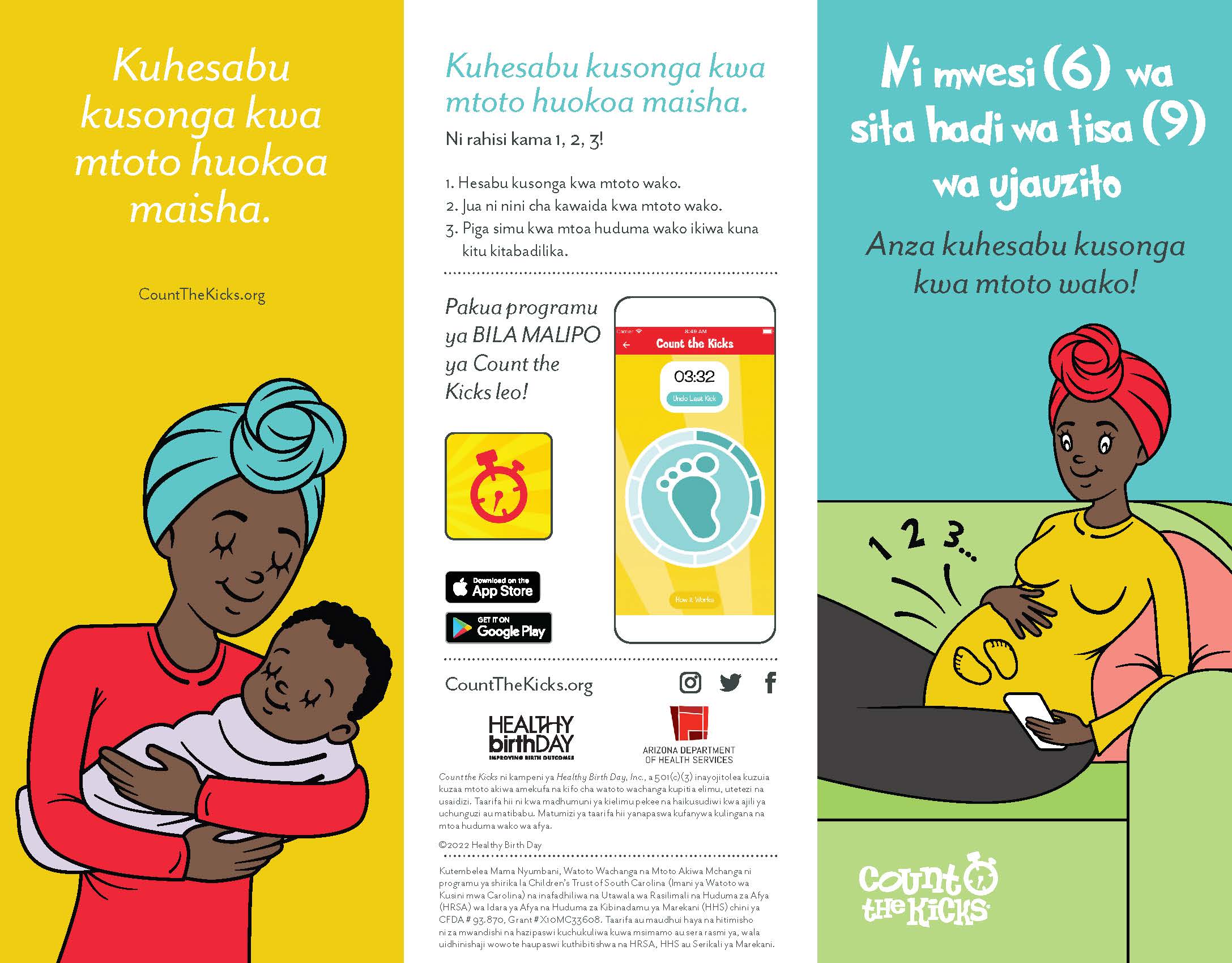 At-a-Glance Brochure (Swahili) - AZ - Count the Kicks