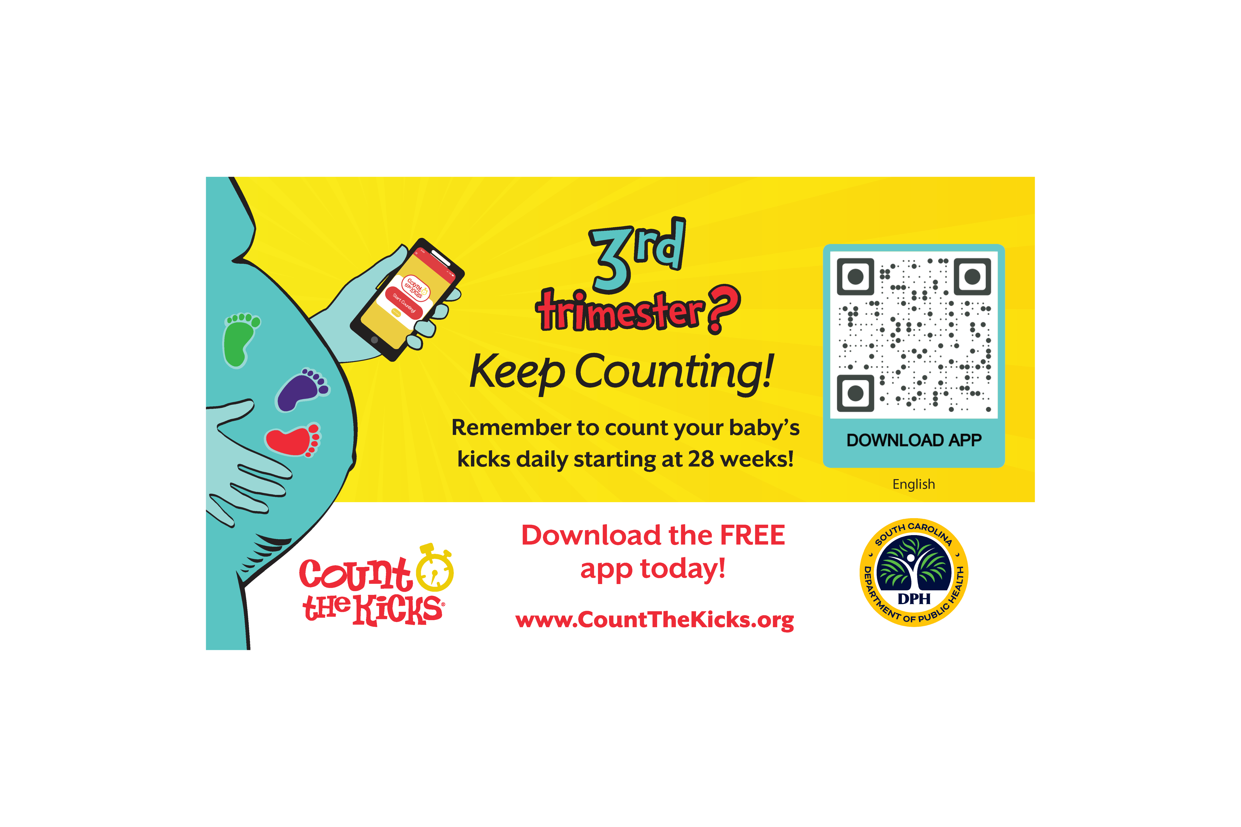 Count the Kicks Magnets (English) - SC - Count the Kicks