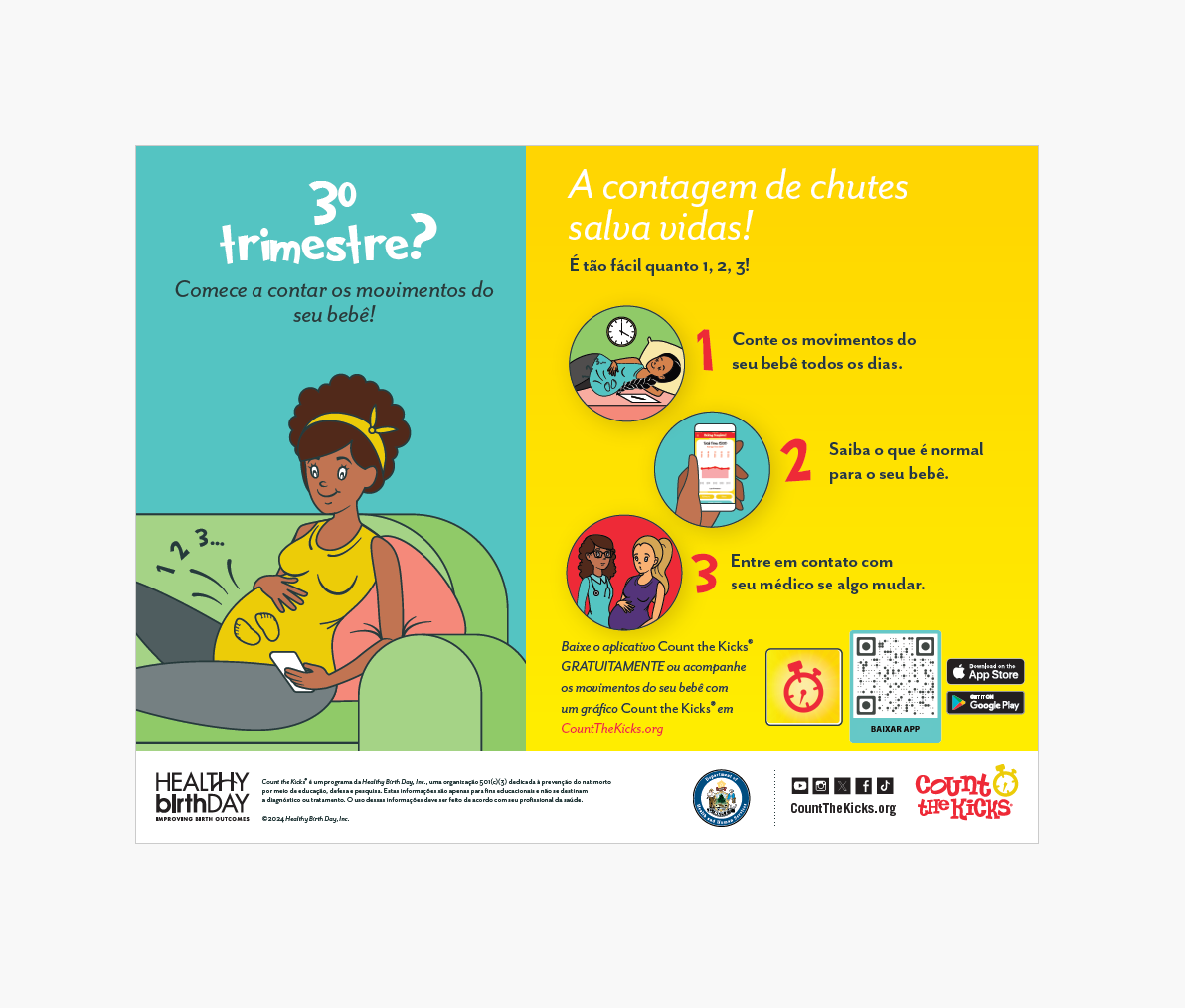 At-a-Glance Poster (Portuguese) - ME - Count the Kicks