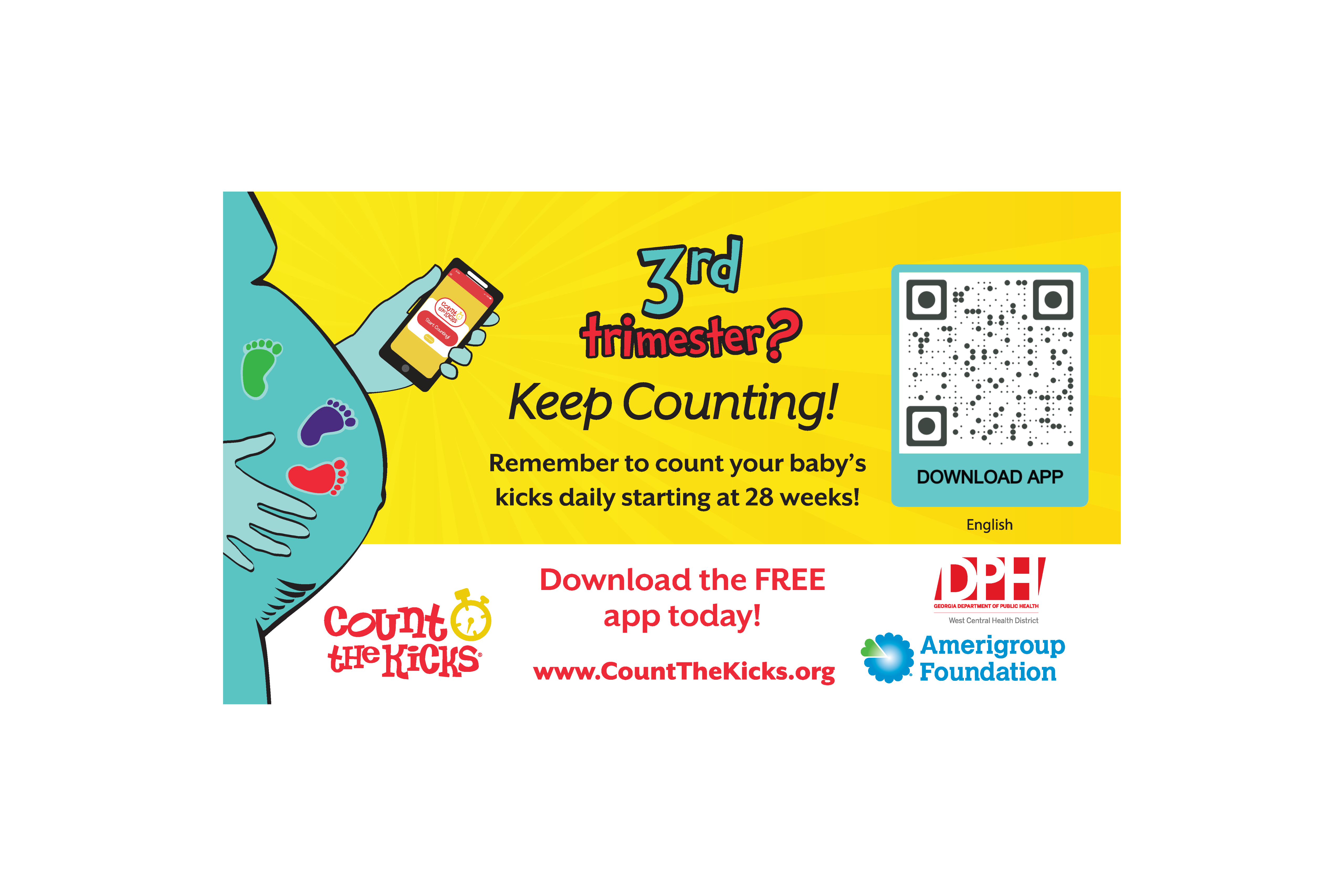 Count the Kicks Magnets (English) - GA - Count the Kicks