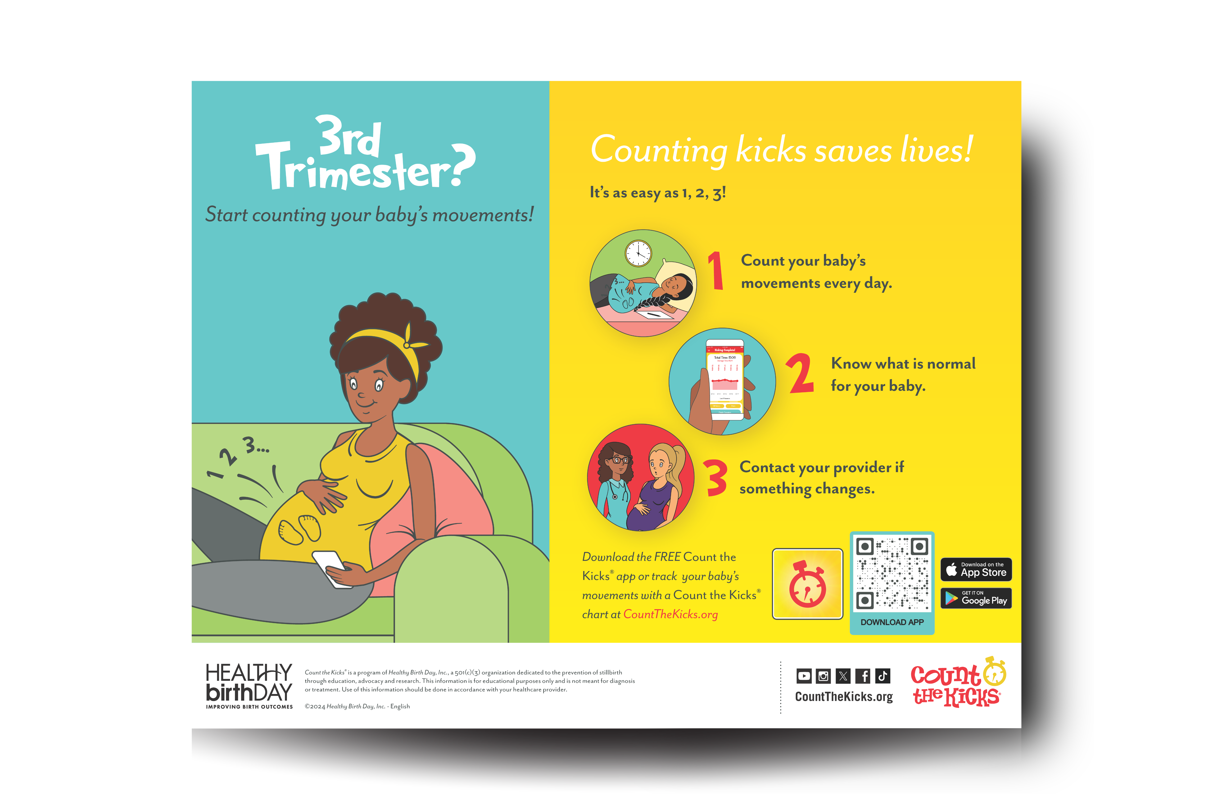 At-a-Glance Poster (English) - DC - Count the Kicks